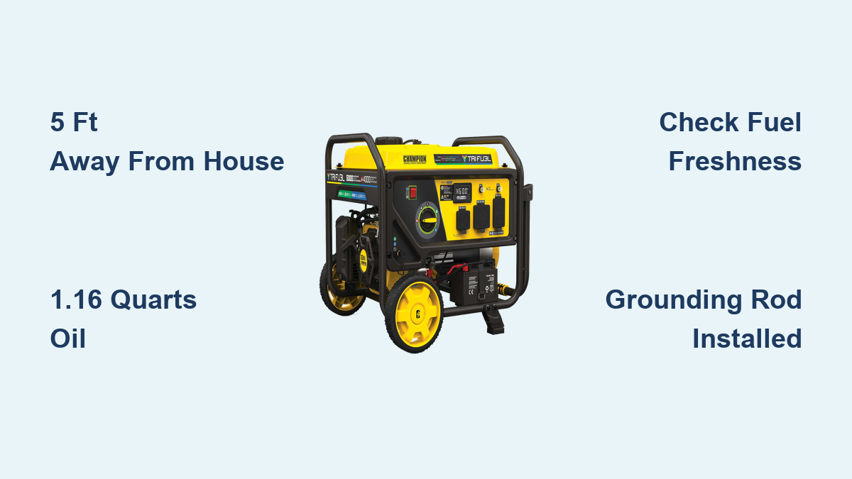 How to Set Up Champion Generator: Quick Guide - Inverter and Generator ...