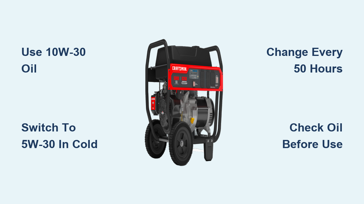 Craftsman Generator Oil Type Guide - Inverter and Generator Reviews