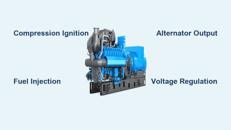 How Does a Diesel Generator Work: Simple Guide - Inverter and Generator ...