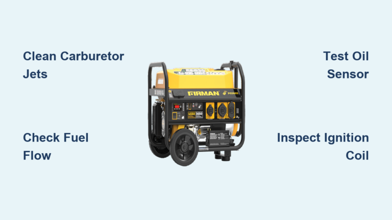 Fix Firman Generator Starts Then Dies Issue - Inverter and Generator ...