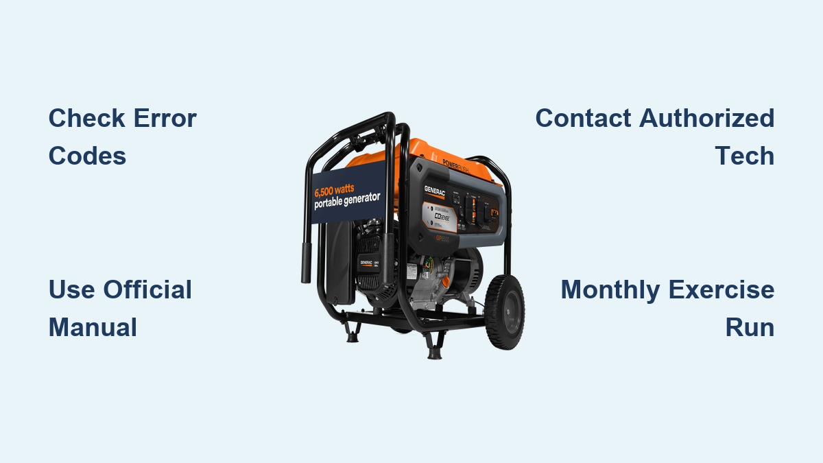 Generac Generator Troubleshooting Tips - Inverter and Generator Reviews