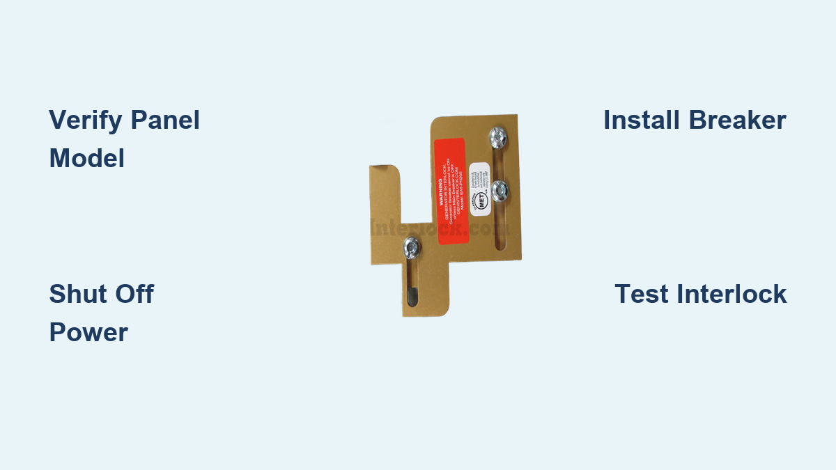 Generator Interlock Installation Guide - Inverter and Generator Reviews