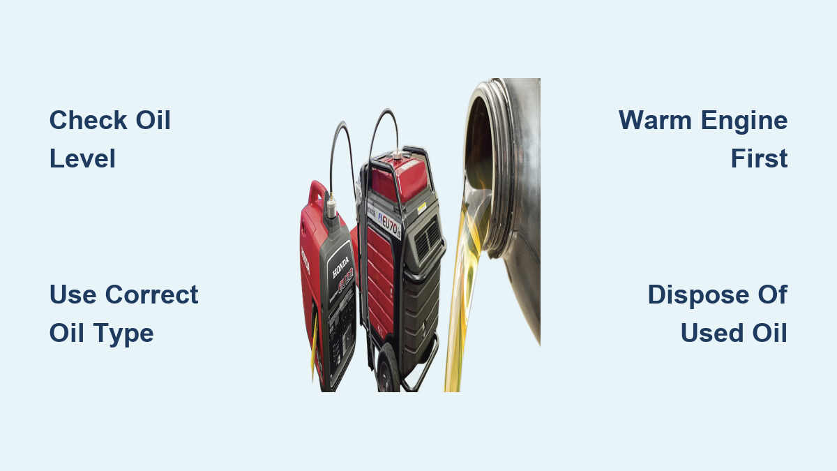 How to Change Oil in a Generator - Inverter and Generator Reviews