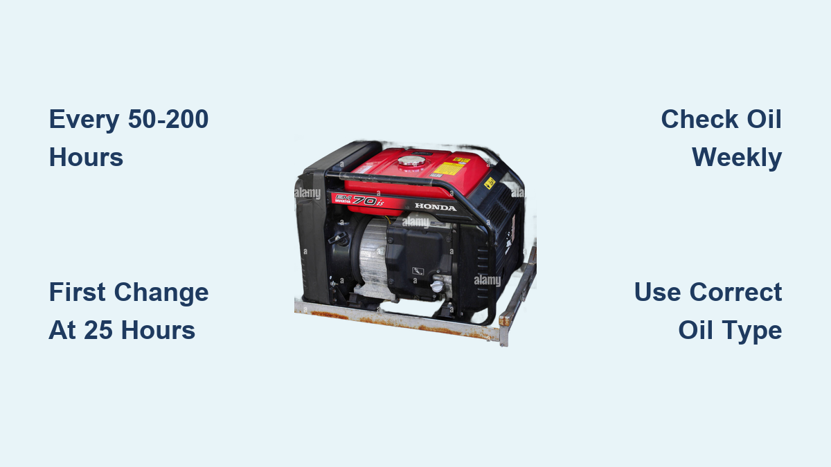 How Often To Change Oil In A Generator