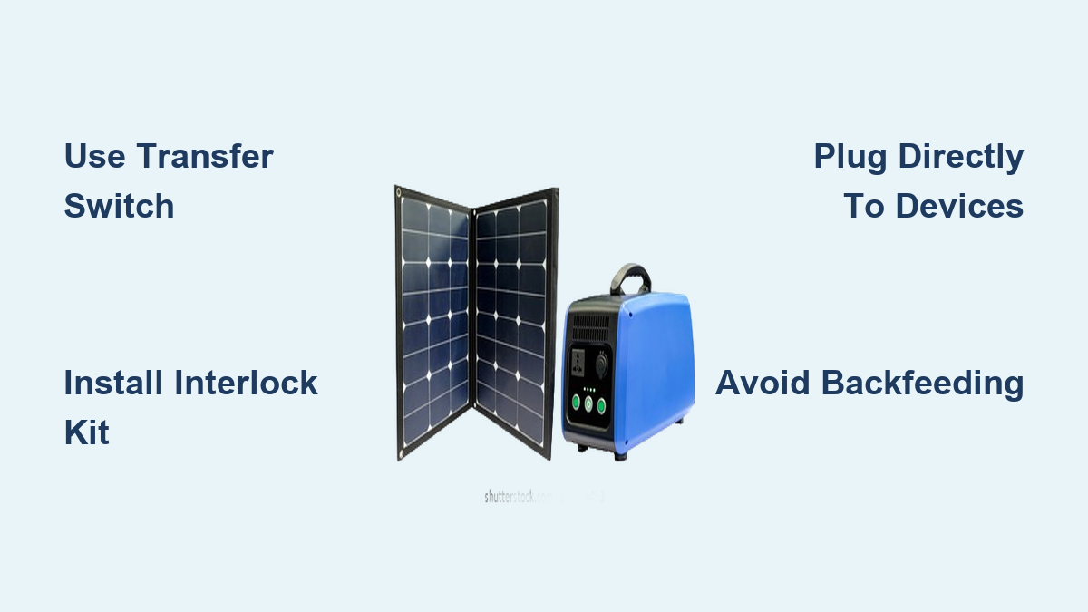 How to Connect Solar Generator to House: Safe Setup Guide - Inverter ...
