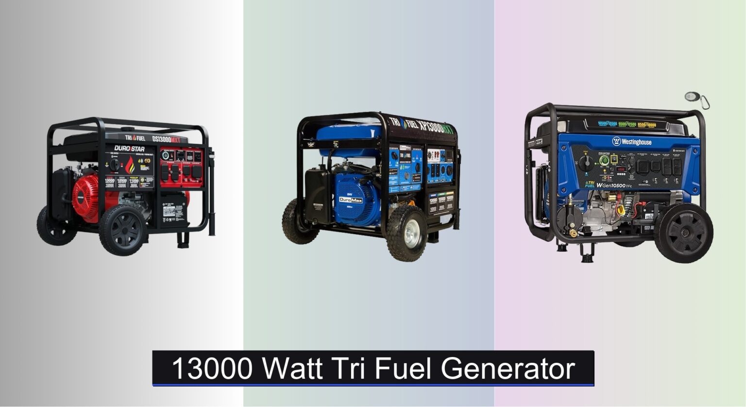 7 Best Tri Fuel Generators 13000 Watt 2026 - Inverter and Generator Reviews