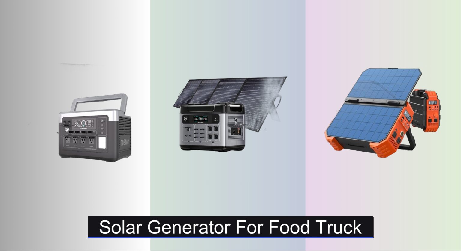7 Best Solar Generators for Food Trucks 2026 - Inverter and Generator ...